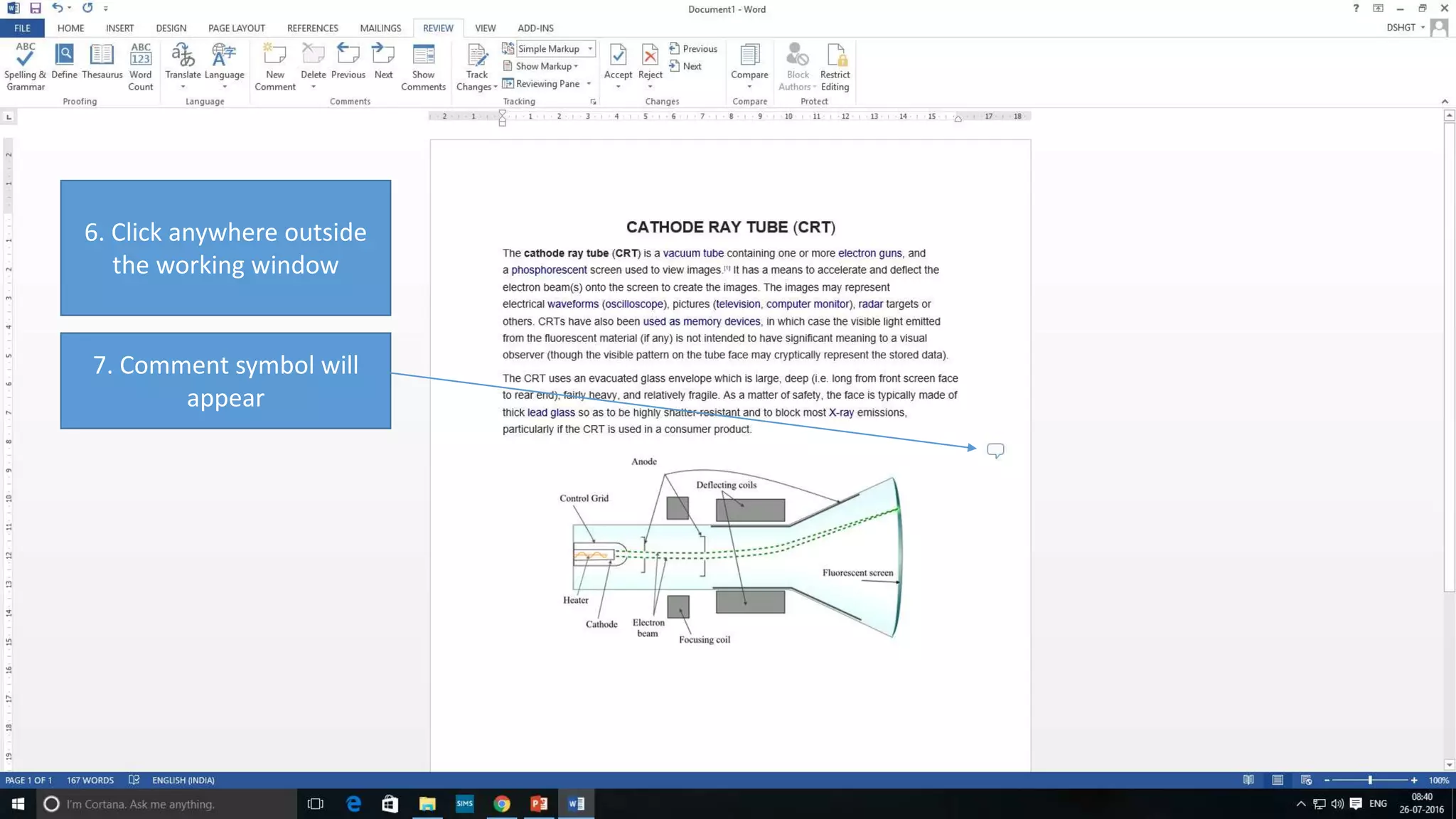 Adding comments in ms word | PPT