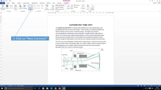Adding comments in ms word | PPT