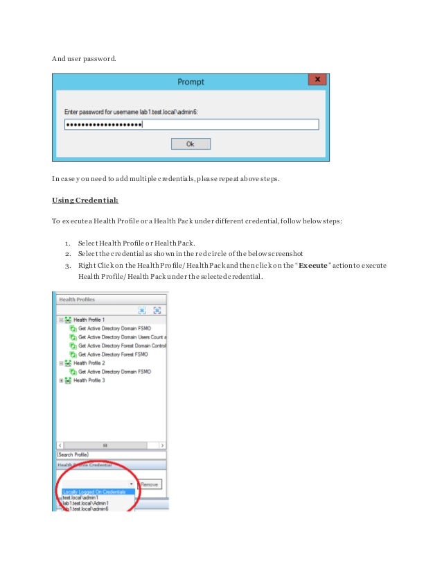 Adding credentials Adding credentials