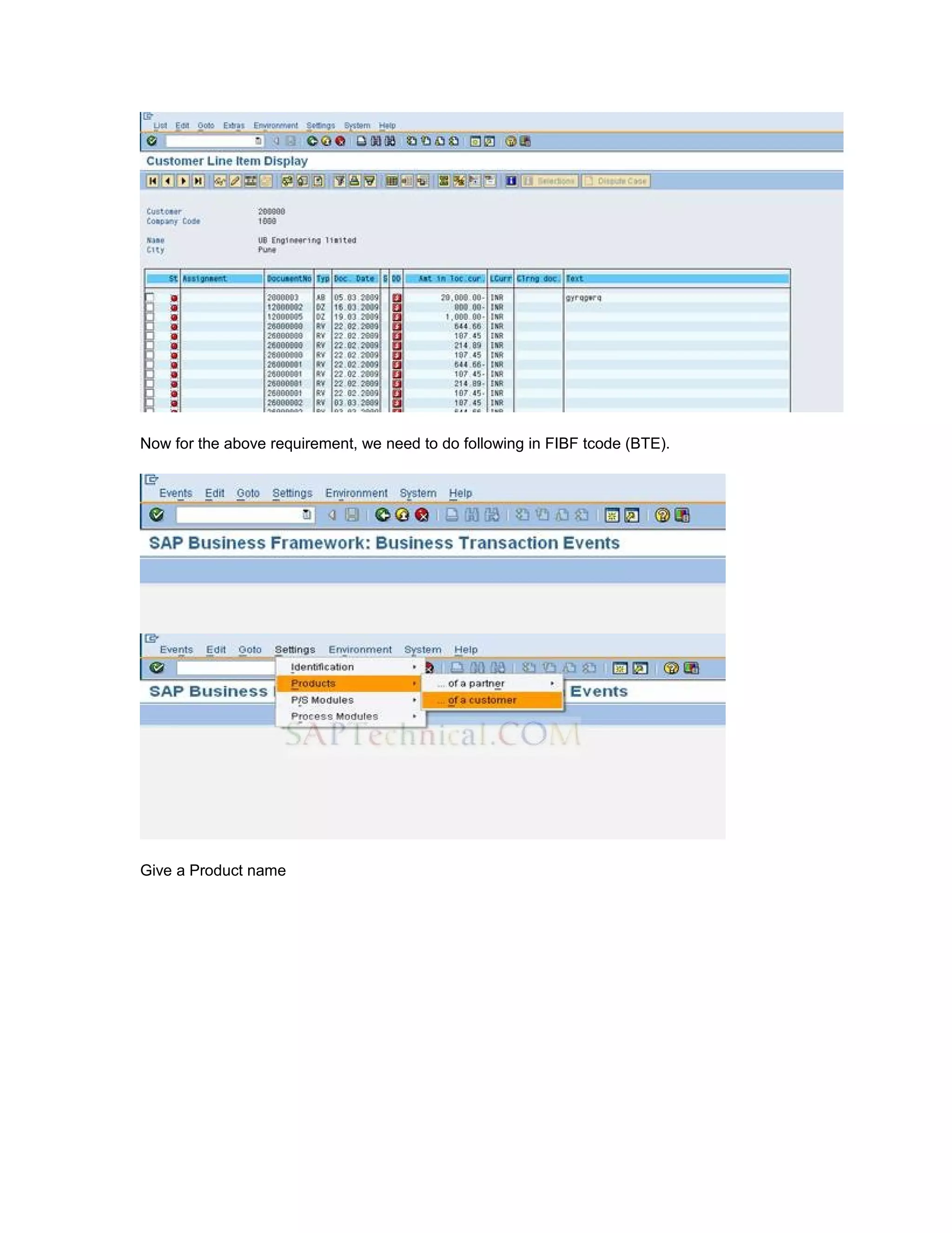 Adding custom fields to the fi report fbl5 n using bt es | DOC