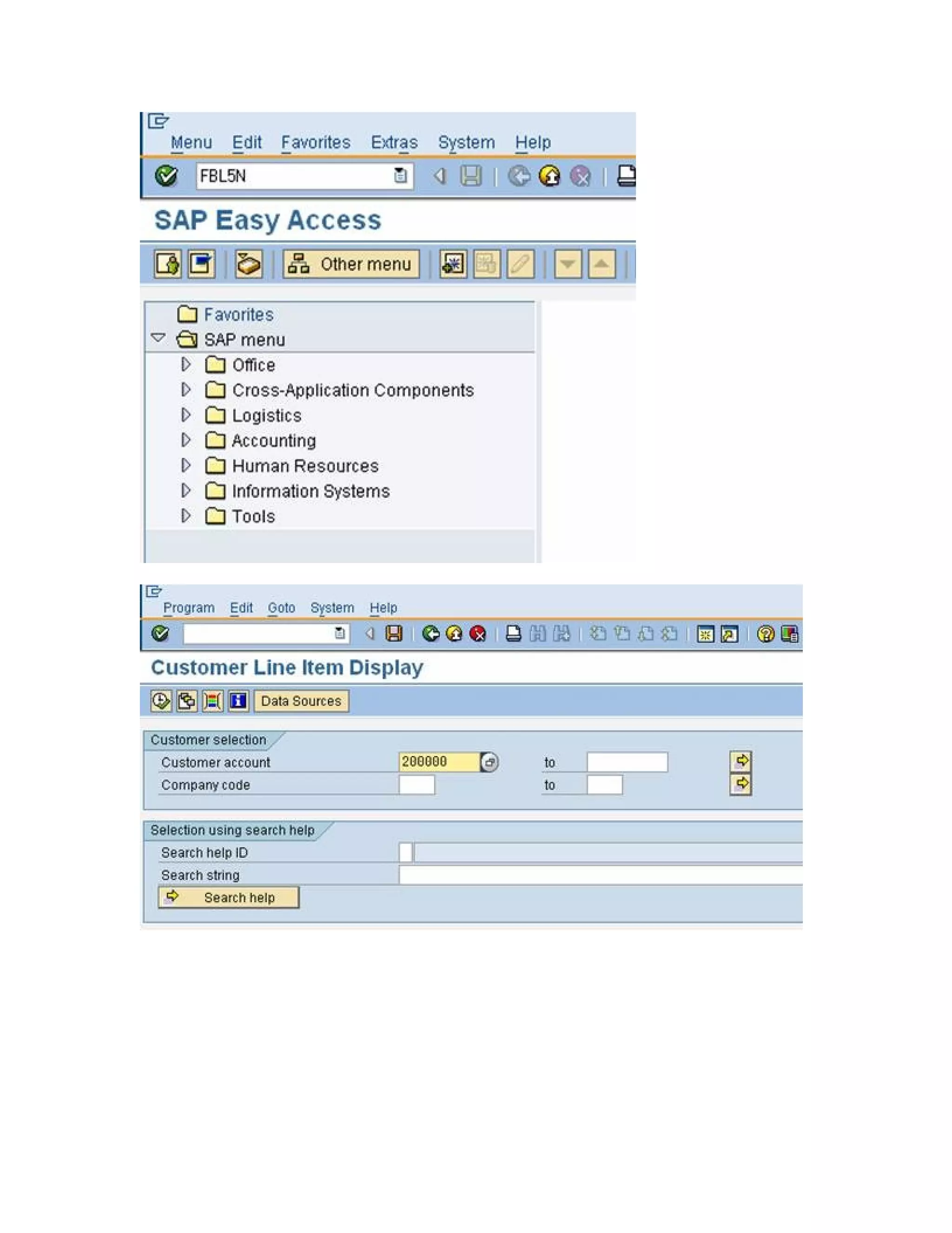 Adding custom fields to the fi report fbl5 n using bt es | DOC