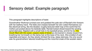 Adding dialogue and sensory detail to your personal narratives | PPTX ...