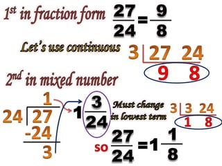 Adding dissimilar fractions with regrouping | PPTX