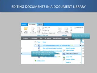 Introduction to Document Libraries | PPTX