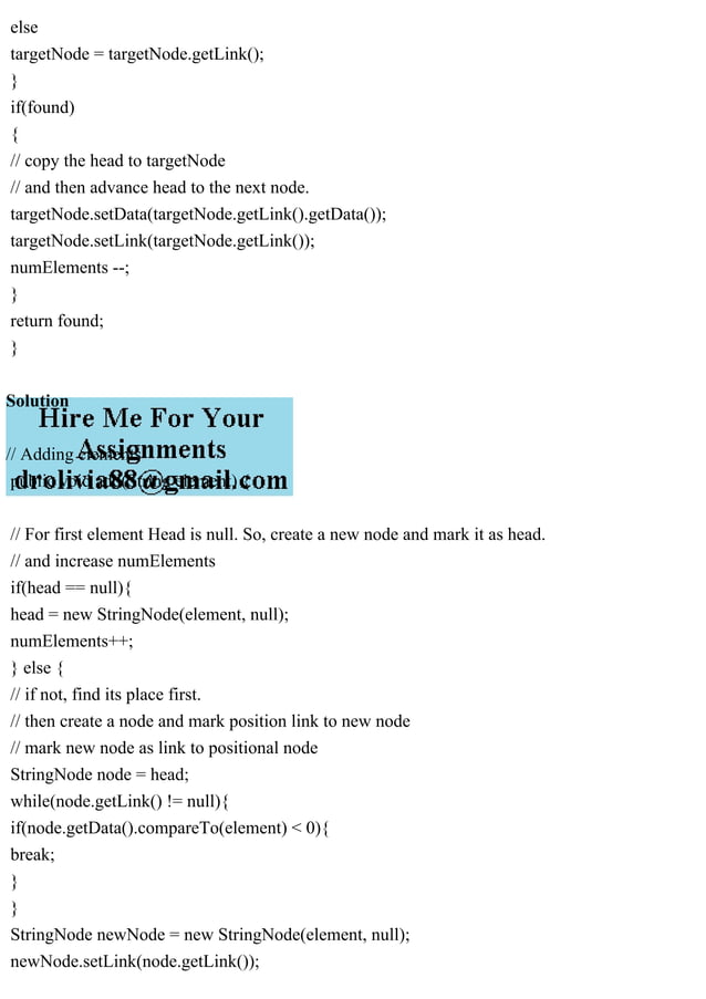 Adding elements public void add(String element) { For fi.pdf Adding elements public void add(String element) { For fi.pdf