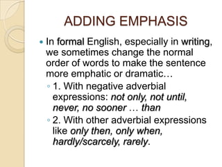 Adding emphasis (1) | PPSX