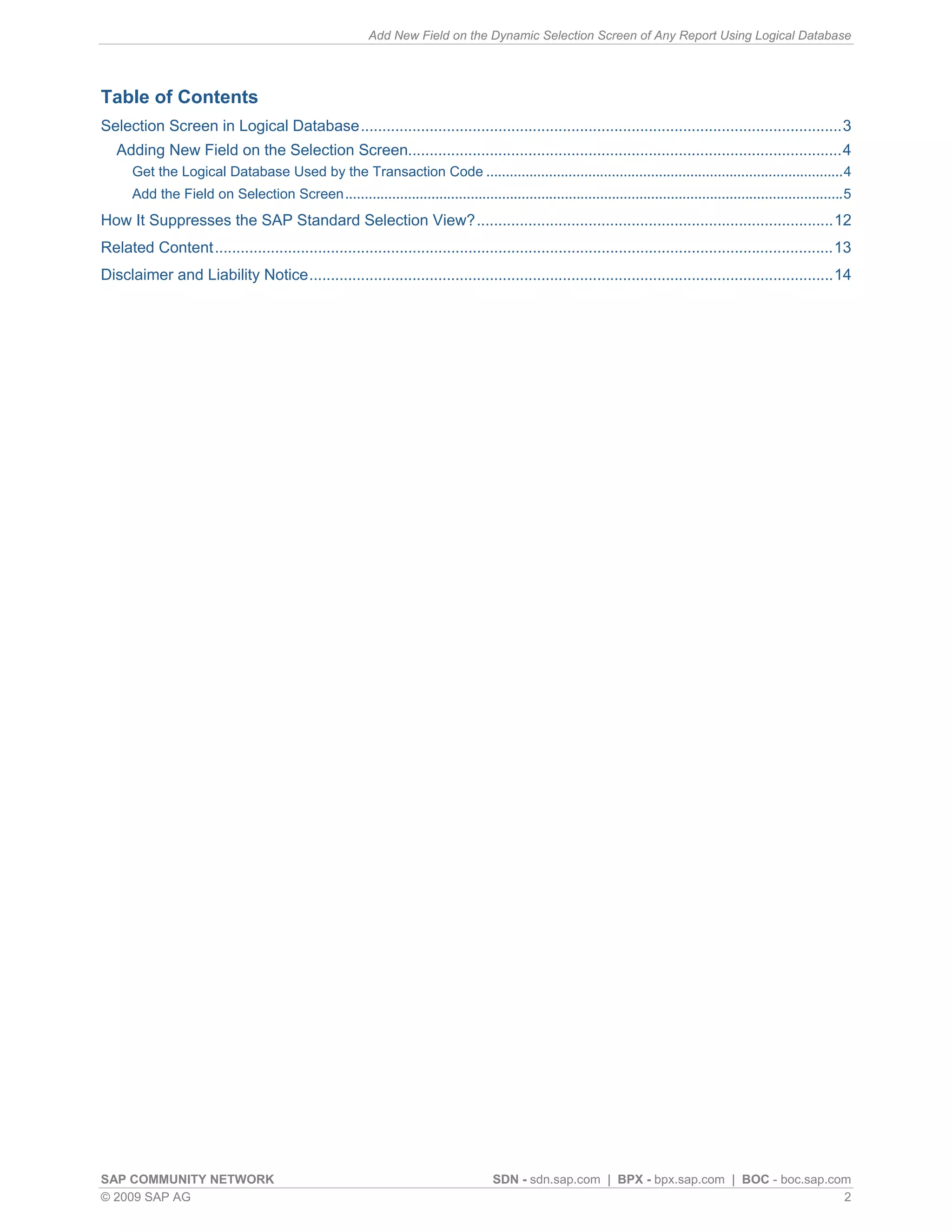 Sap Adding Fields To Dynamic Selection For Fbln Transactions 2 Pdf
