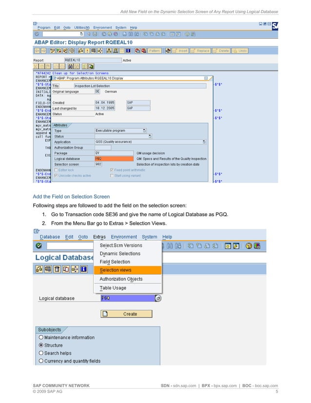Sap Adding Fields To Dynamic Selection For Fbln Transactions 2 Pdf