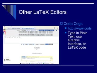 LaTeX Equations | PPT