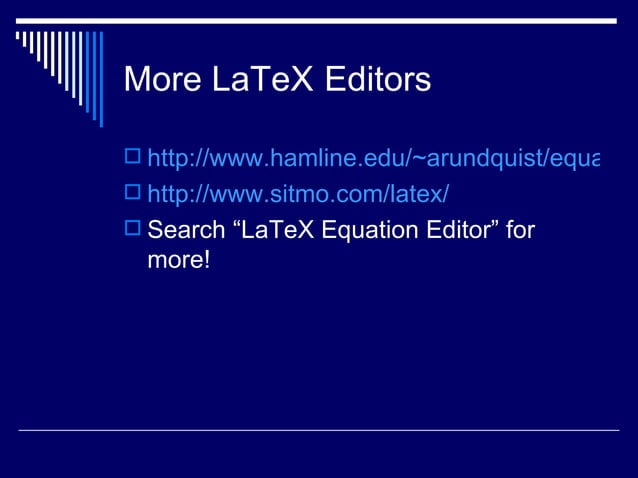 LaTeX Equations | PPT