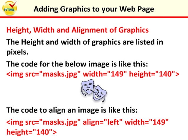 Adding graphics to your web page | PPT | Web Development | Internet