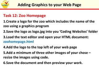 Adding graphics to your web page | PPT | Web Development | Internet