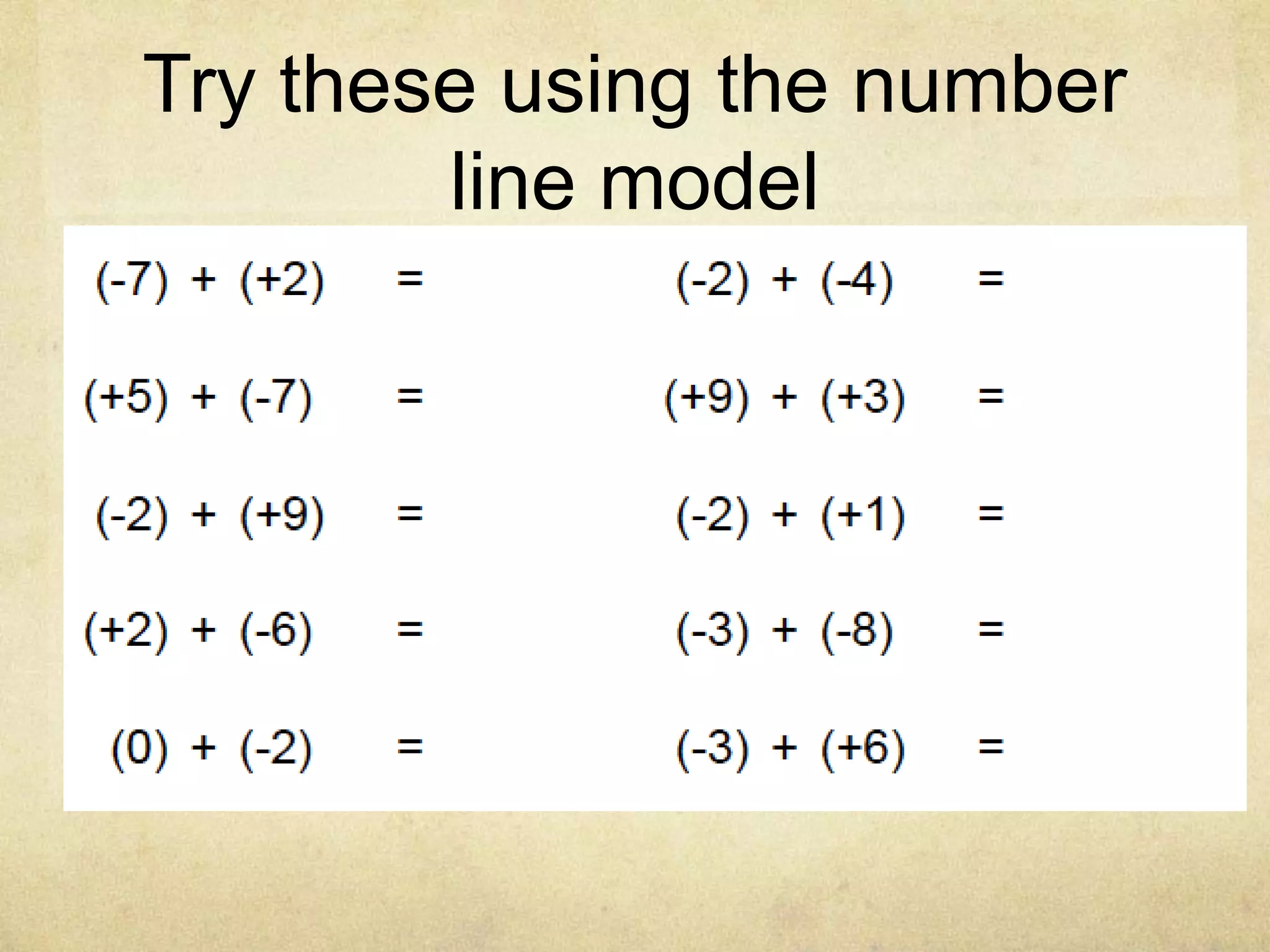 Adding integers | PPTX