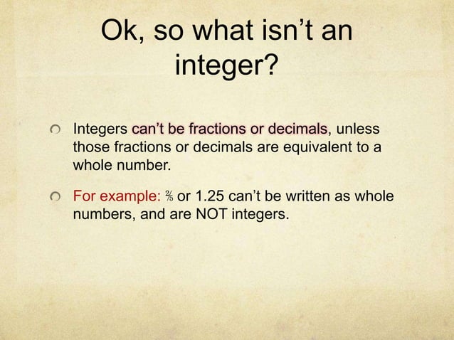 Adding integers | PPTX