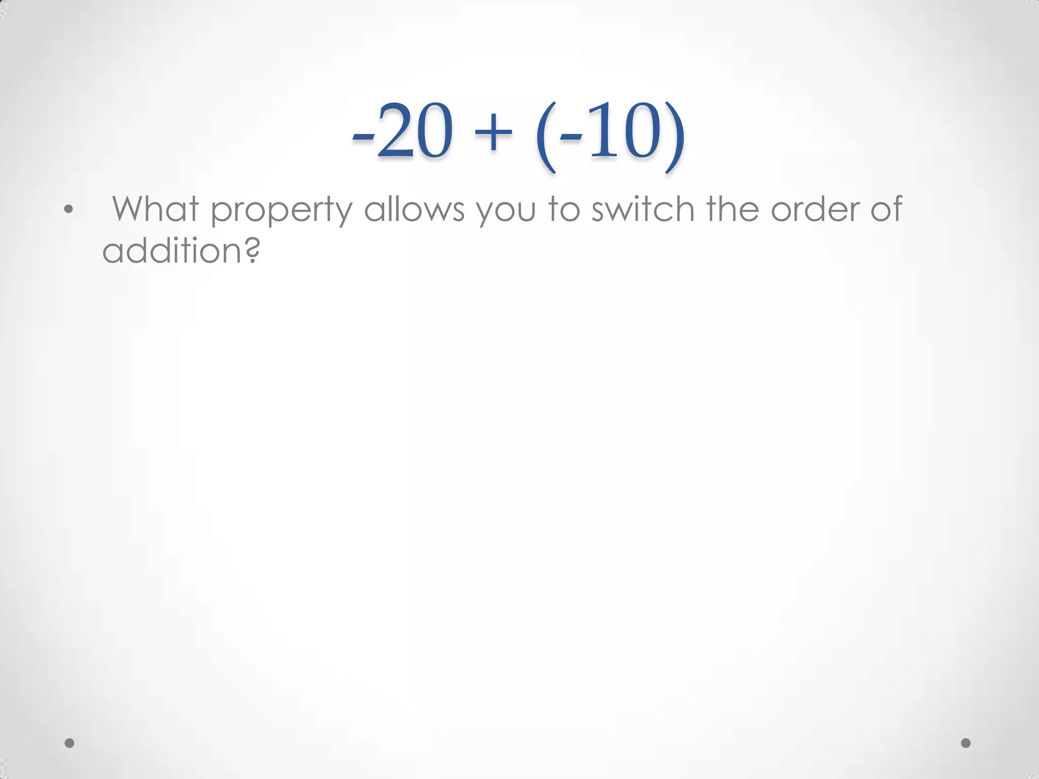 Adding integers review web | PPTX