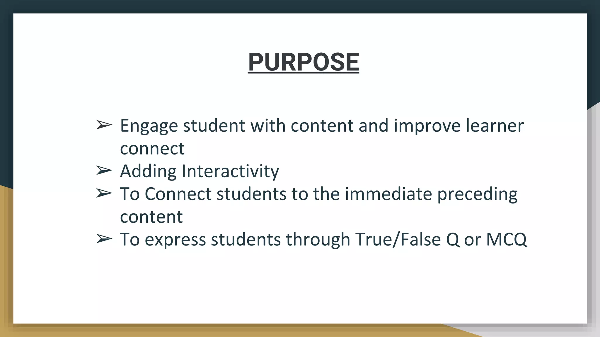 Adding interactivity in Lectures | PPTX | Education