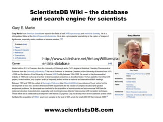 Adding lipinski to scientists db | PPTX