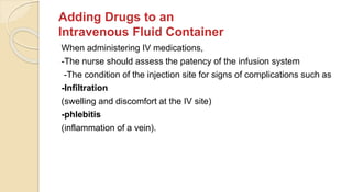 Adding medications to an intravenous fluid container.pptx