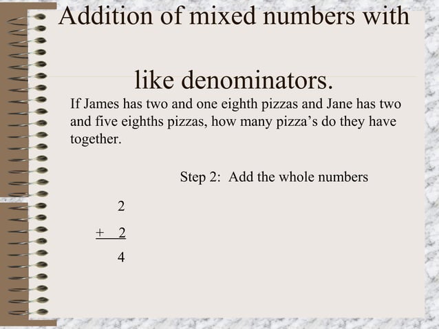 Adding mixed numbers | PPT