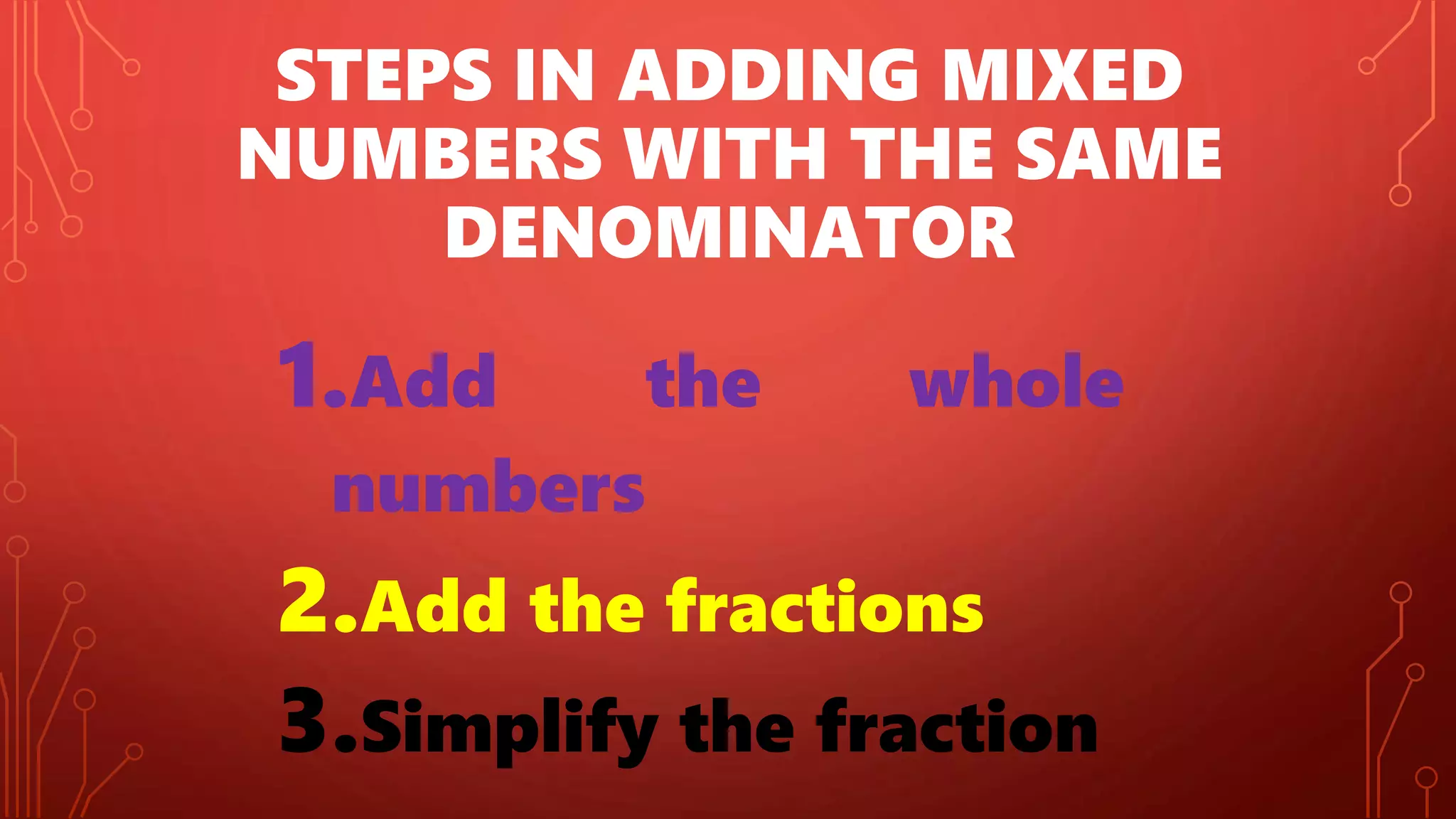 Adding mixed numbers and a whole number | PPT