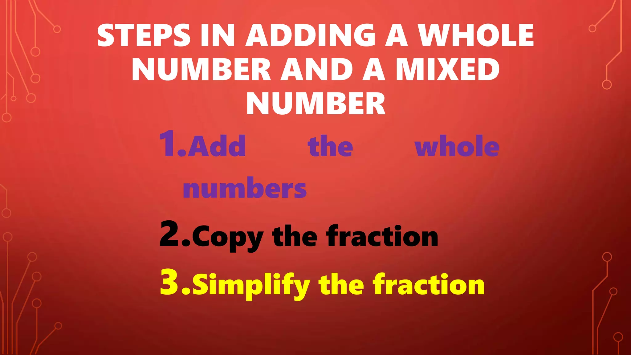 Adding mixed numbers and a whole number | PPT