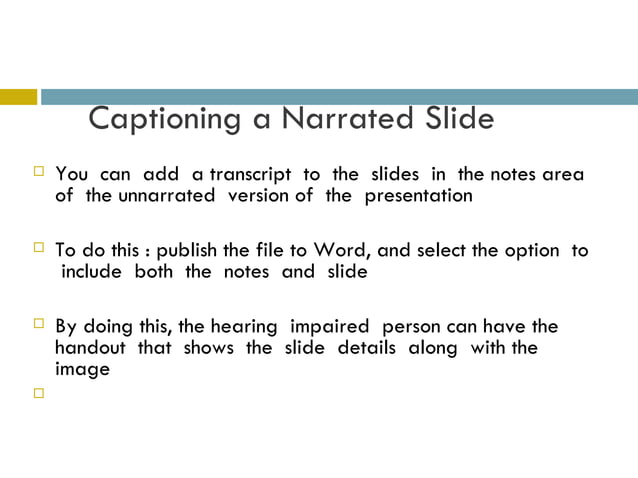 Creating Accessible Presentations with PowerPoint | PPT