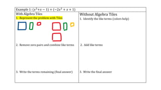 Adding polynomials examples | PDF | Science