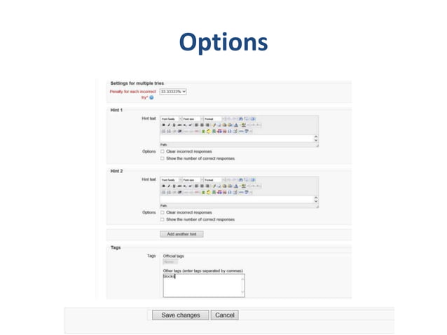 Adding questions to a moodle quiz | PPTX