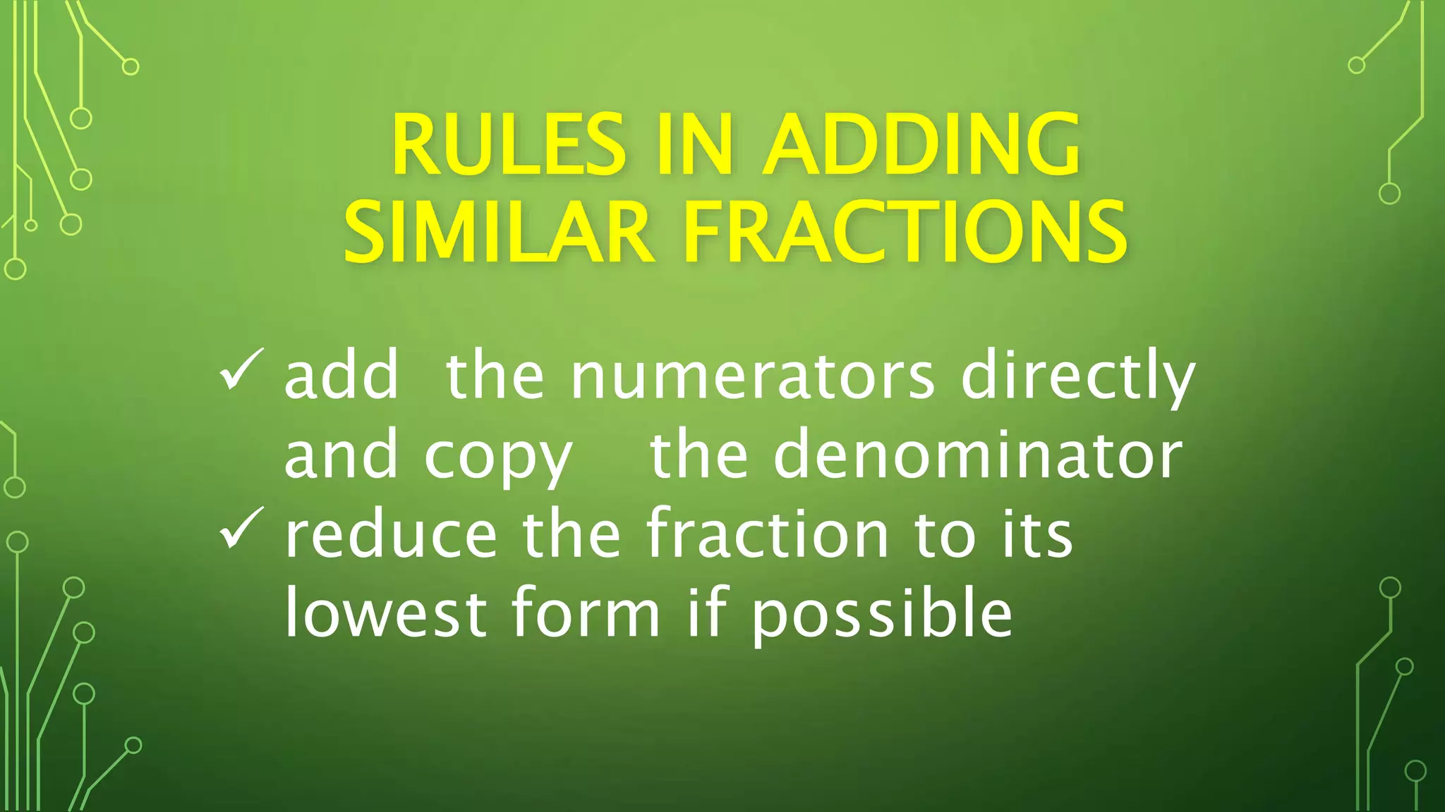 Adding similar fractions | PPTX