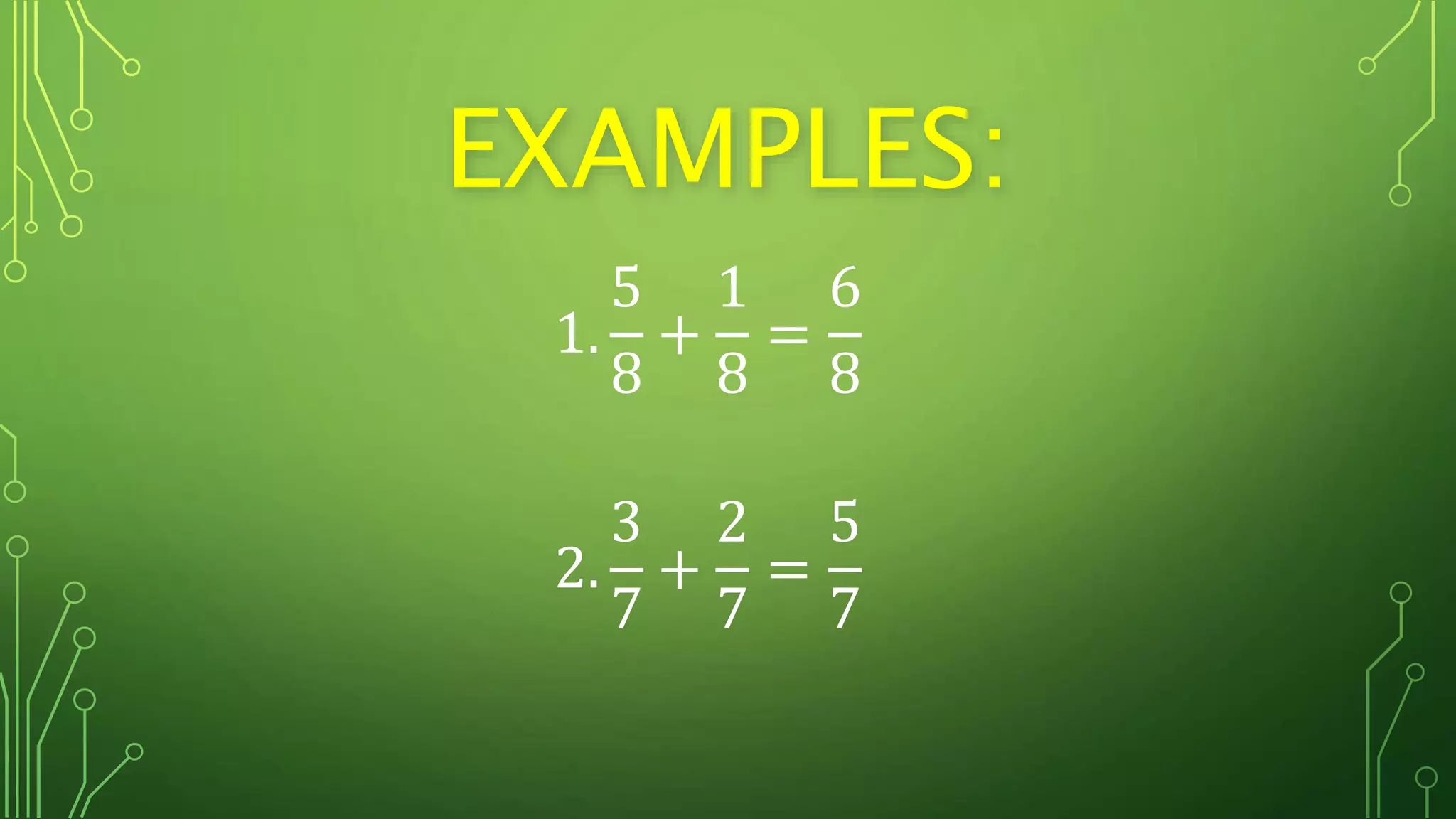 Adding similar fractions | PPTX