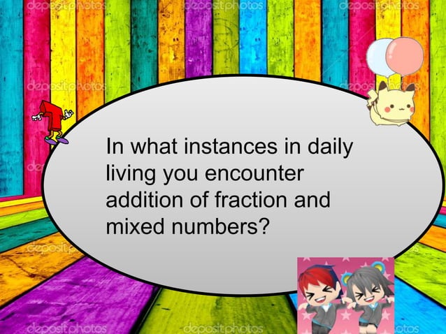 Adding Similar Fractions in Simple or Mixed Forms with Regrouping.ppt