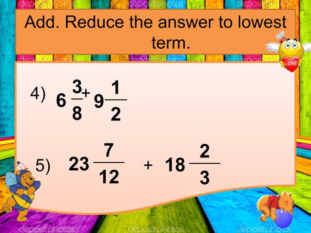Adding Similar Fractions in Simple or Mixed Forms with Regrouping.ppt | Food & Drink
