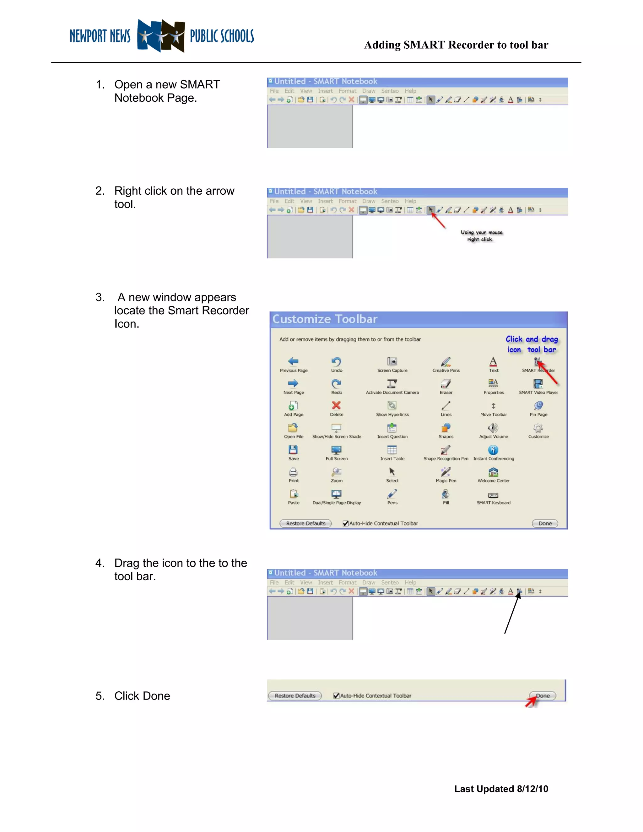 Adding smart recorder to your tool bar | PDF | Computer Peripherals | Computing