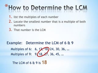 Adding & Subtracting Fractions - Part 1 | PPTX