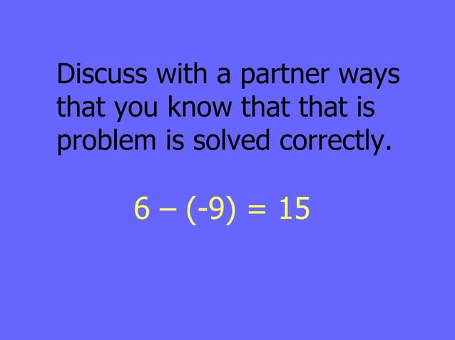 Adding Subtracting Integers | PPT
