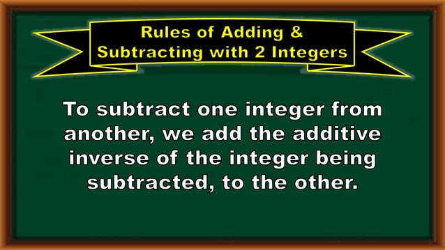 Adding & Subtracting integers | PPTX