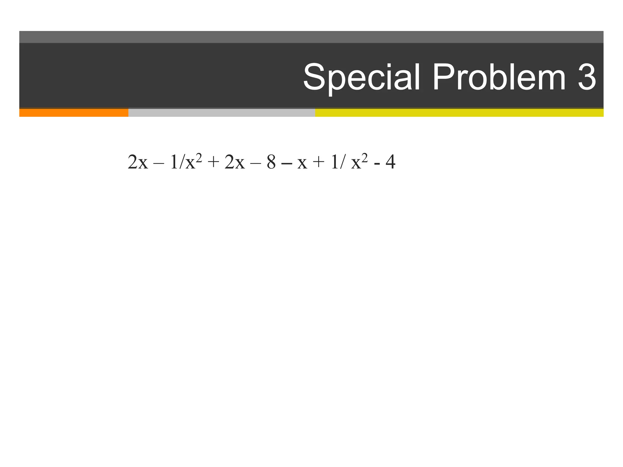 Adding & subtracting rational expressions | PPTX