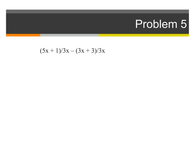 Adding & subtracting rational expressions | PPTX | Consumer Electronics | Technology & Computing