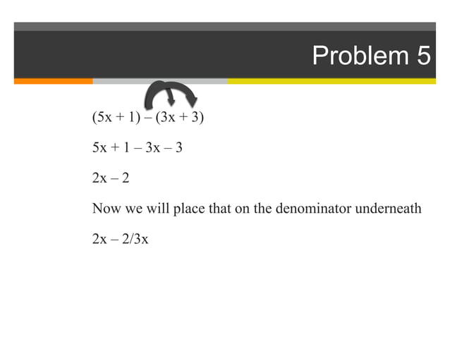 Adding & subtracting rational expressions | PPTX | Consumer Electronics ...