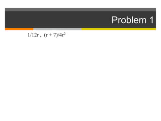 Adding & subtracting rational expressions | PPTX