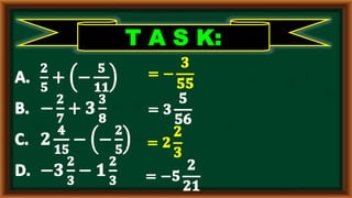 Adding & subtracting rational numbers | PPT
