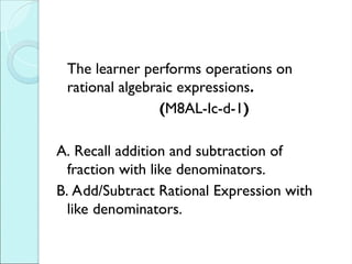 AddingSubtracting RE with Like Denominators(1) - Alma Par.ppt