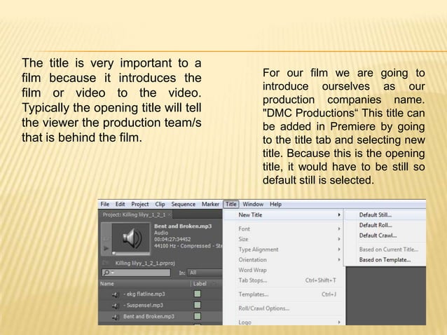 Adding title graphics | PPT