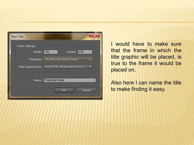 Adding title graphics | PPT