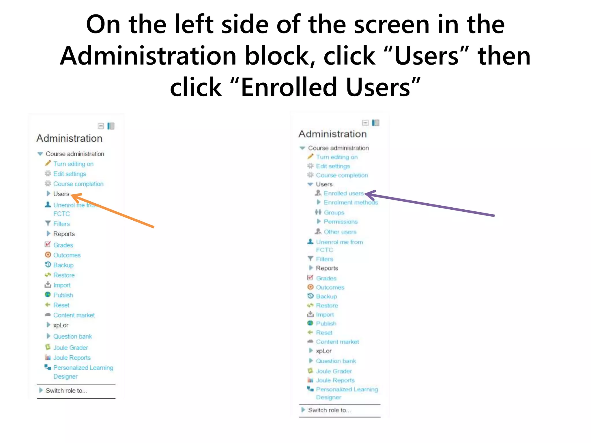 Adding users to courses | PPTX