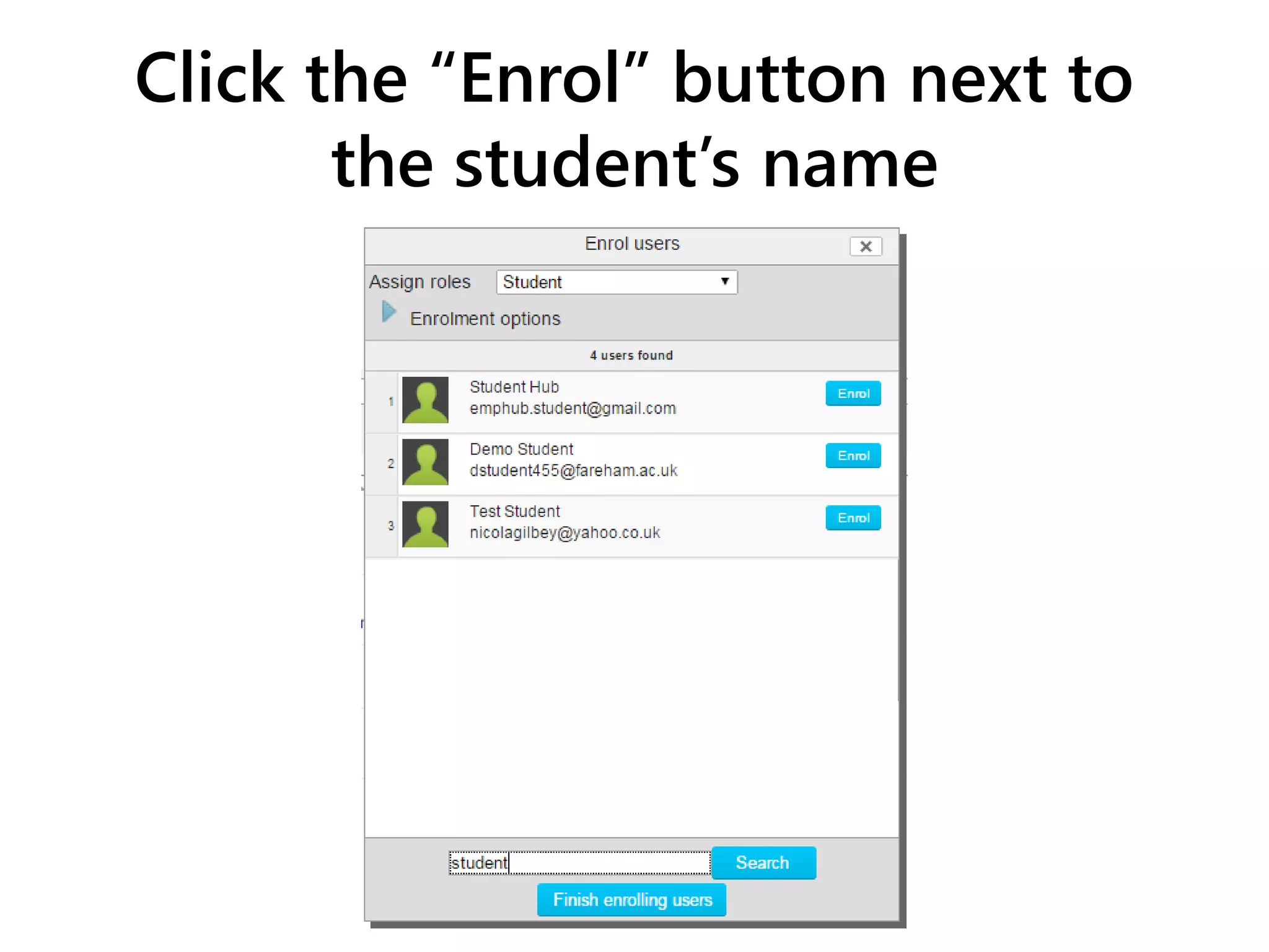 Adding users to courses | PPTX