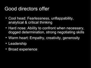 Adding Value Through Good Governance | PPT