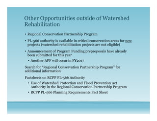 Adding water supply to rehab projects surface | PPT
