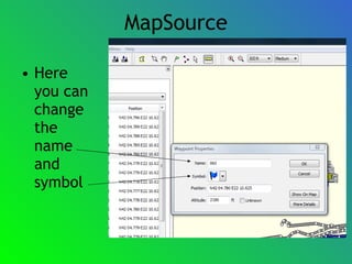 Adding waypoints to Arc Map | PPT
