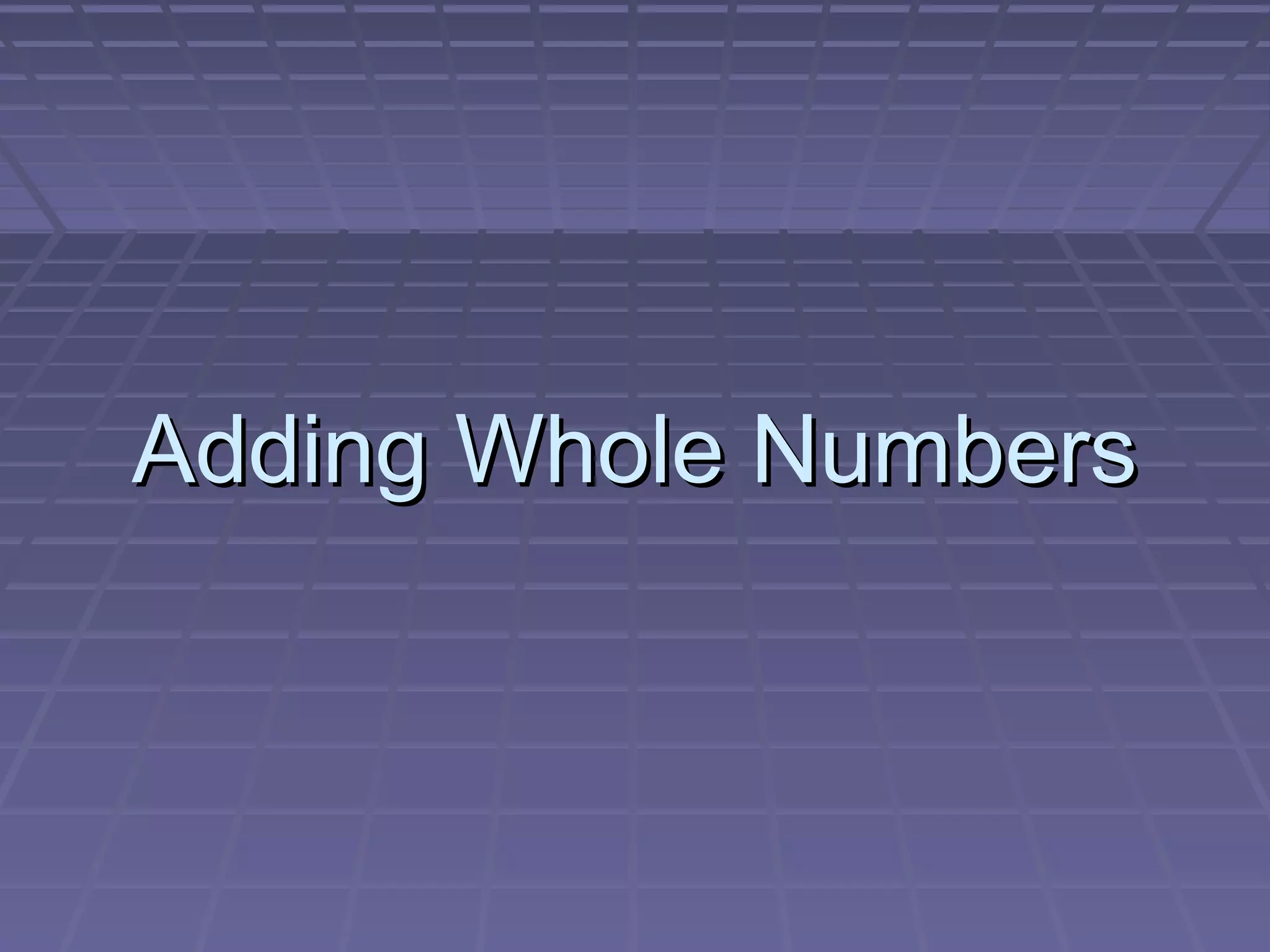 Adding whole numbers kori (1) | PPT